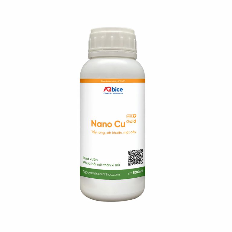 Thuốc tẩy rong rêu trên thân cây Nano Cu gold sát khuẩn, trừ nấm