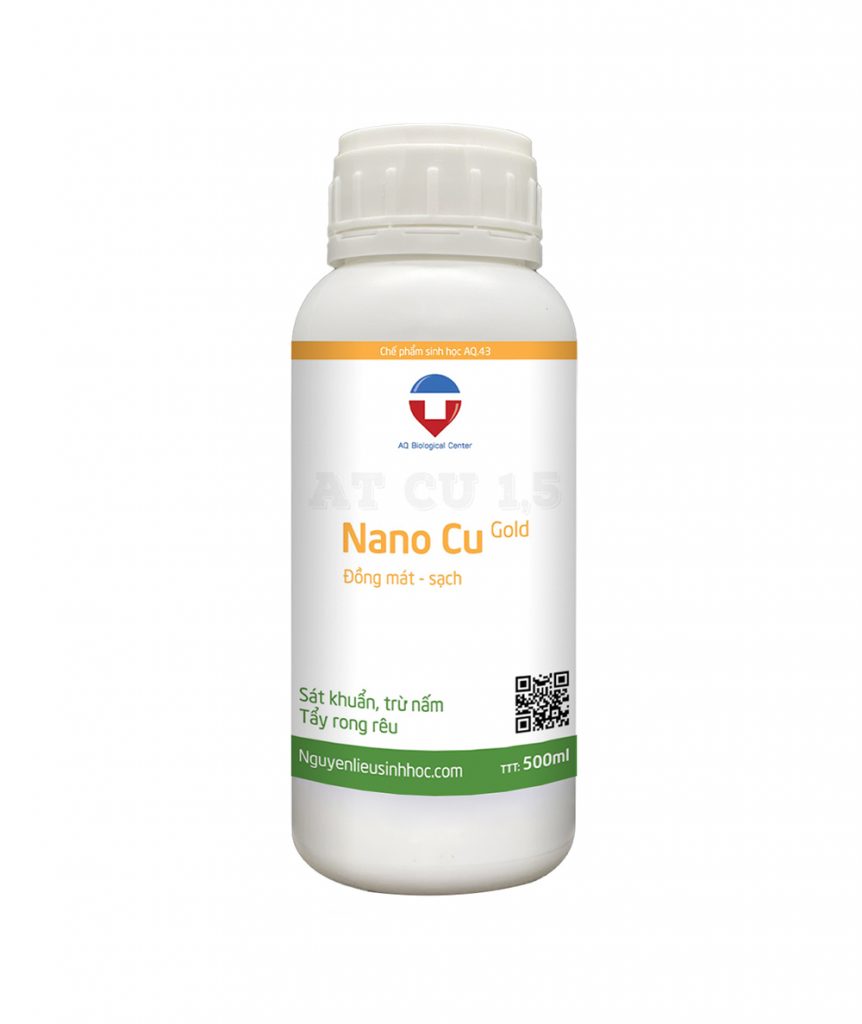 Thuốc tẩy rong rêu trên thân cây Nano Cu gold sát khuẩn, trừ nấm